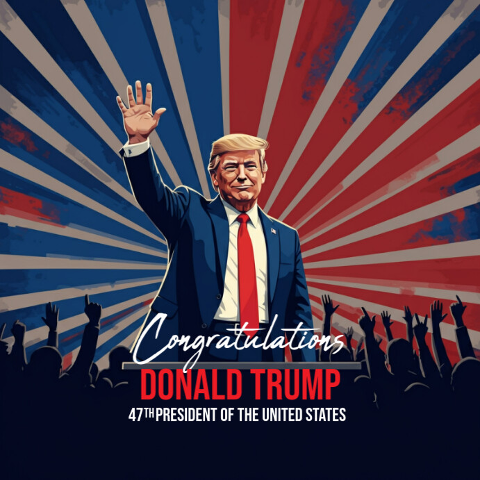 Copy of Congratulations Trump President 2024 | PosterMyWall