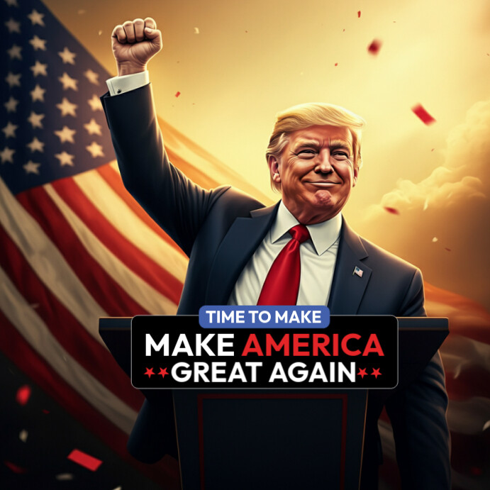 Congratulations Trump President 2024 Template | PosterMyWall