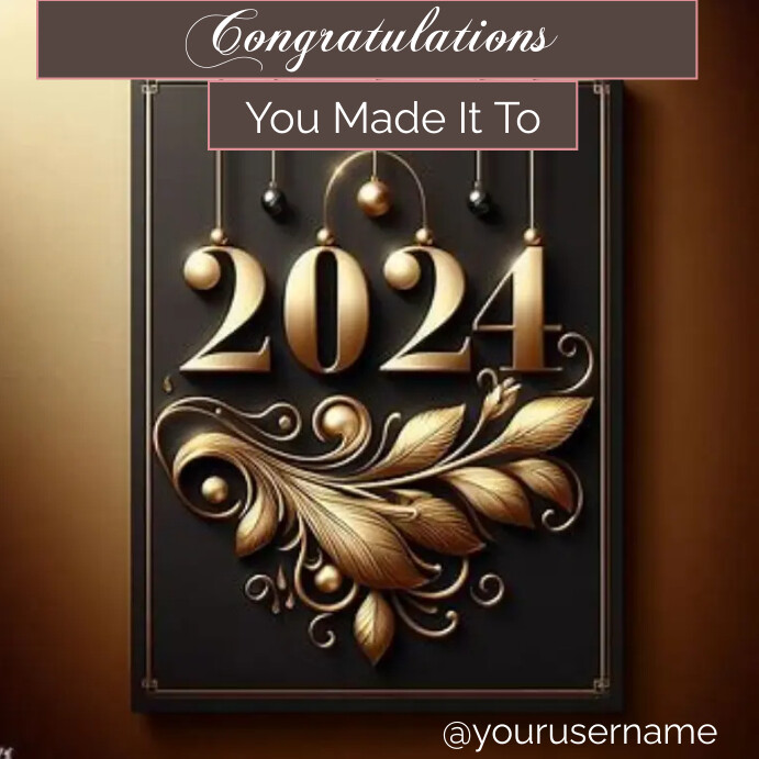 Welcome to 2024 Happy New year Template | PosterMyWall