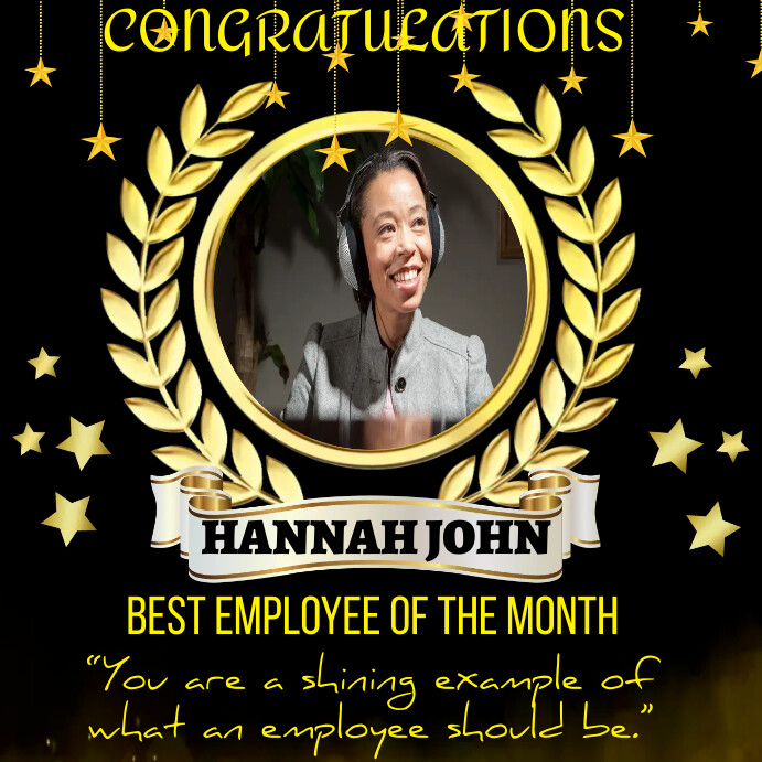 Congratulations wishes to best employees Template | PosterMyWall