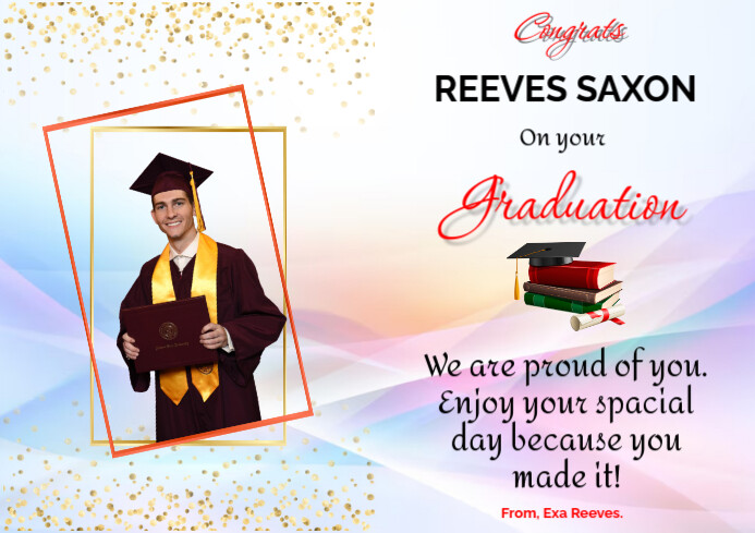 Congraulations on your graduation Templat | PosterMyWall
