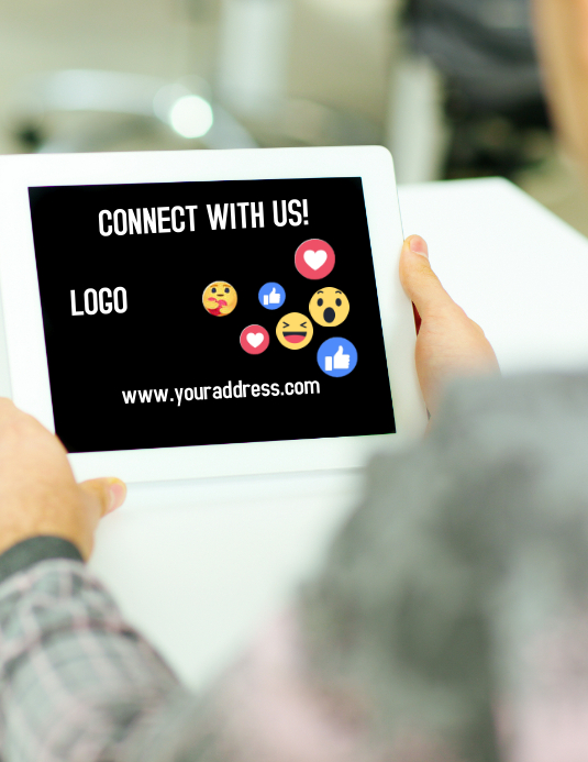 Connect with us Template | PosterMyWall