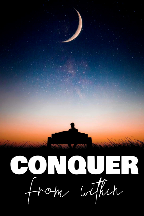 Copy of conquer from within | PosterMyWall