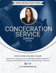 Consecration service poster Template | PosterMyWall