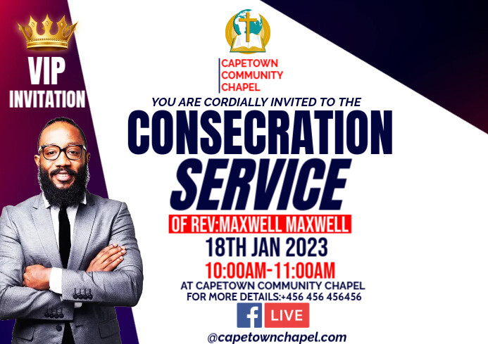 Plantilla de consecration service flyer template | PosterMyWall