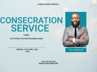 Consecration service poster Template | PosterMyWall
