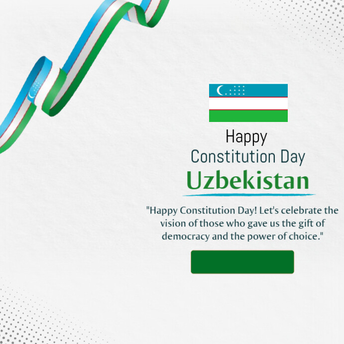 Constitution Day of Uzbekistan Template | PosterMyWall