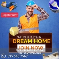 CONSTRUCTION AGENCY AD TEMPLATE | PosterMyWall