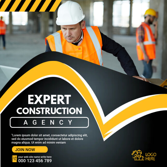 Copy of Construction Agency | PosterMyWall