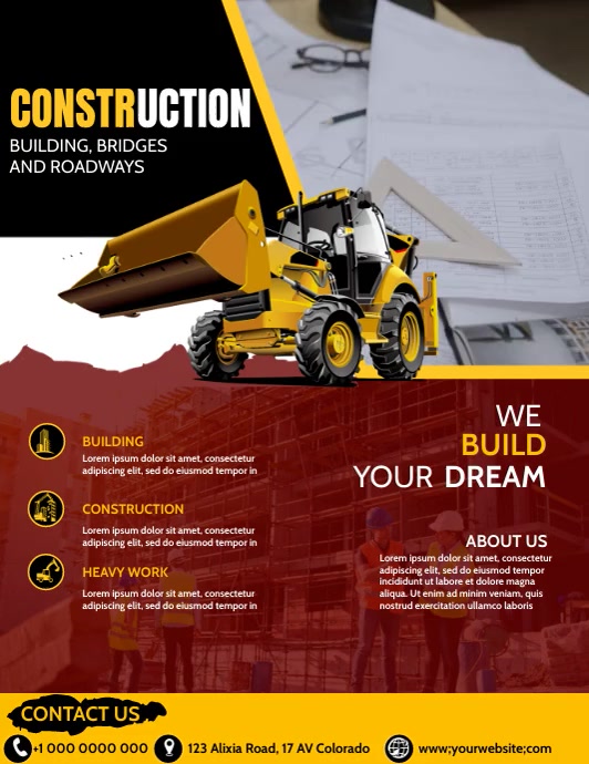 construction and renovation services poster Template | PosterMyWall