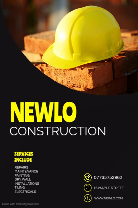 Copy of Construction Company Ads | PosterMyWall
