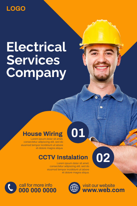 Construction company flyer Template | PosterMyWall