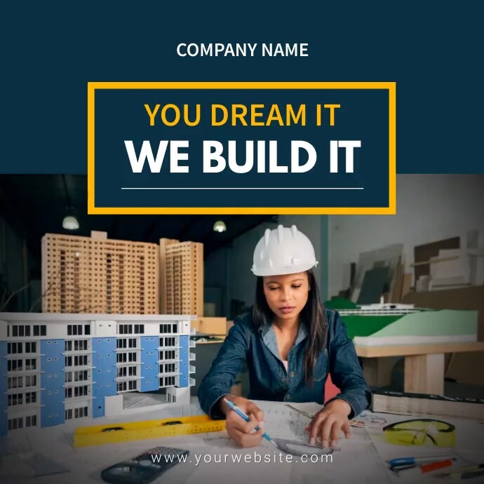 construction Template | PosterMyWall