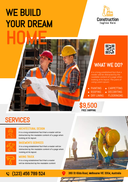 Copy of Construction Flyer | PosterMyWall