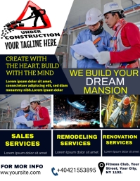 Construction flyer template | PosterMyWall