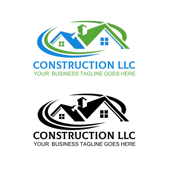 construction logo, renovation, house repair Template | PosterMyWall