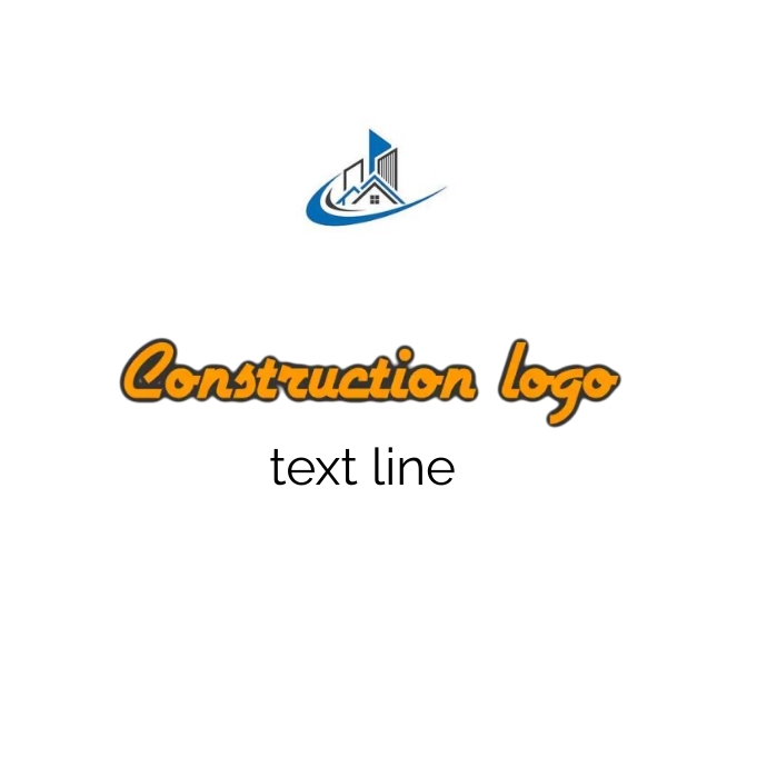 Construction logo design template. | PosterMyWall