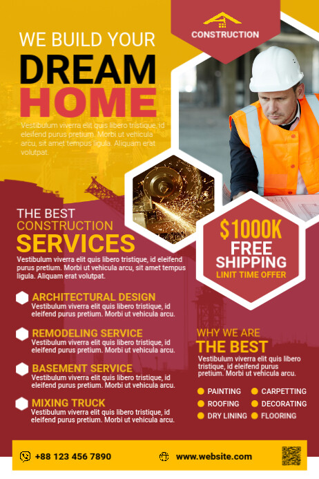 Construction Poster Template | PosterMyWall