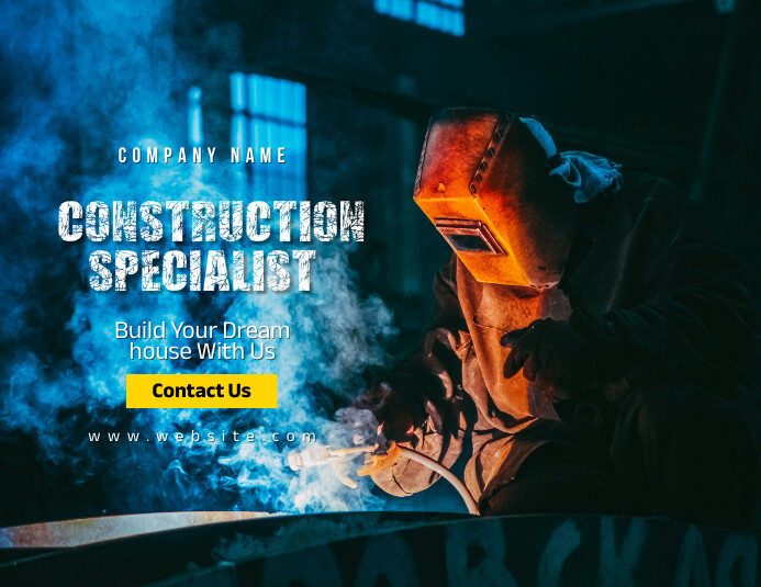 Construction Poster Template | PosterMyWall