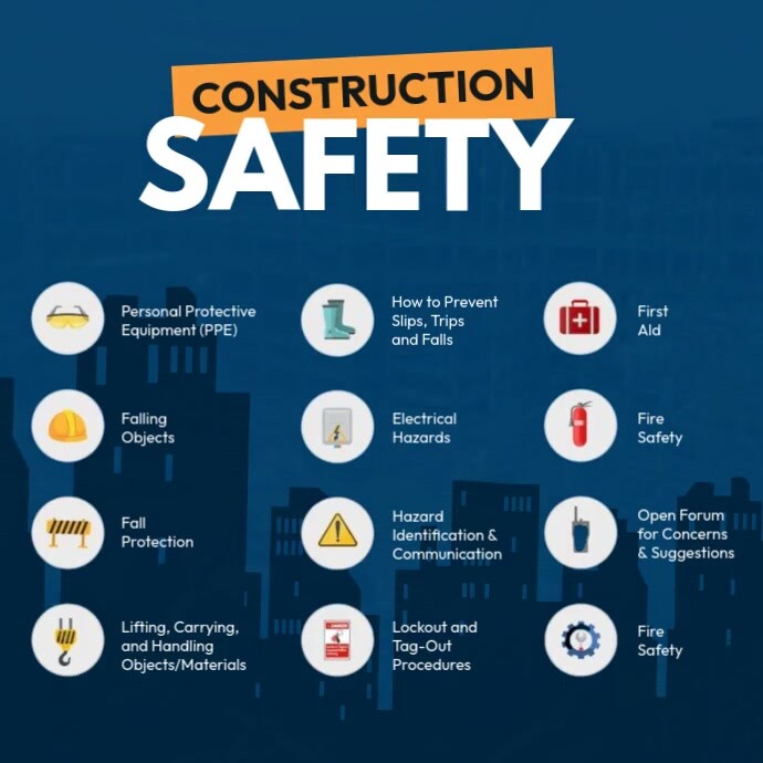 Copy of Construction Safety | PosterMyWall