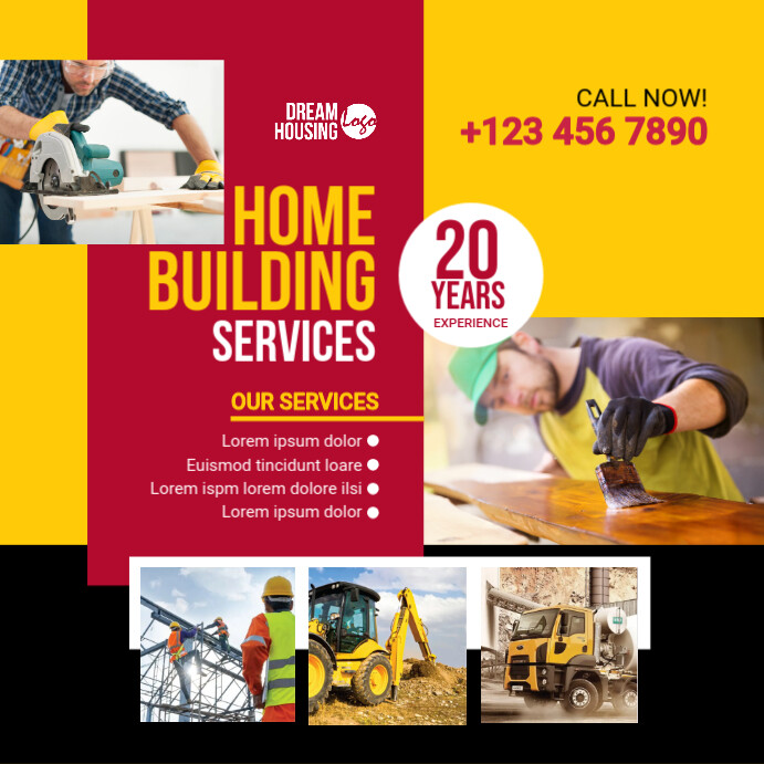 Construction Service Template | PosterMyWall
