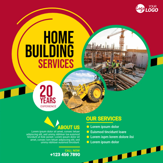 Construction Service Template | PosterMyWall