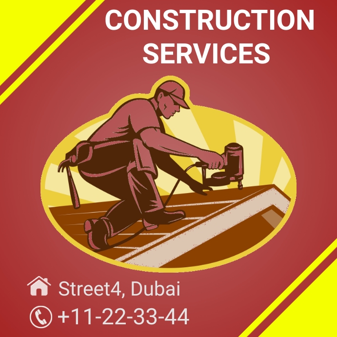 Copy of Construction services | PosterMyWall