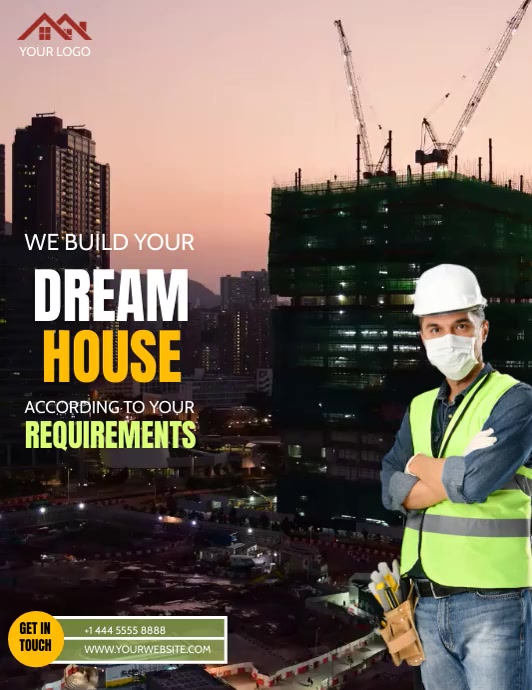 construction topography & real estate poster Template | PosterMyWall