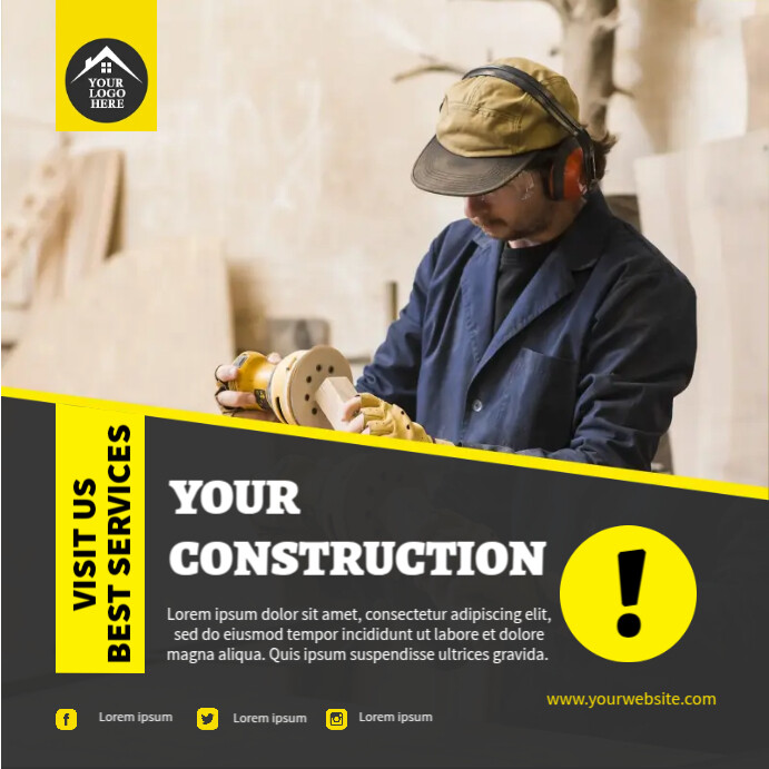 Copy of Construction Worker | PosterMyWall