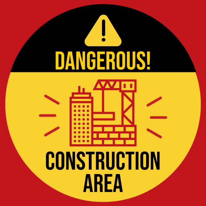 construction zone Template | PosterMyWall