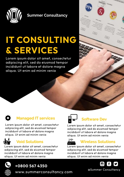 Consultancy services Template | PosterMyWall