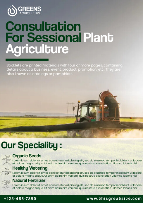 Consultation For Sessional Plant Agriculuture Template | PosterMyWall