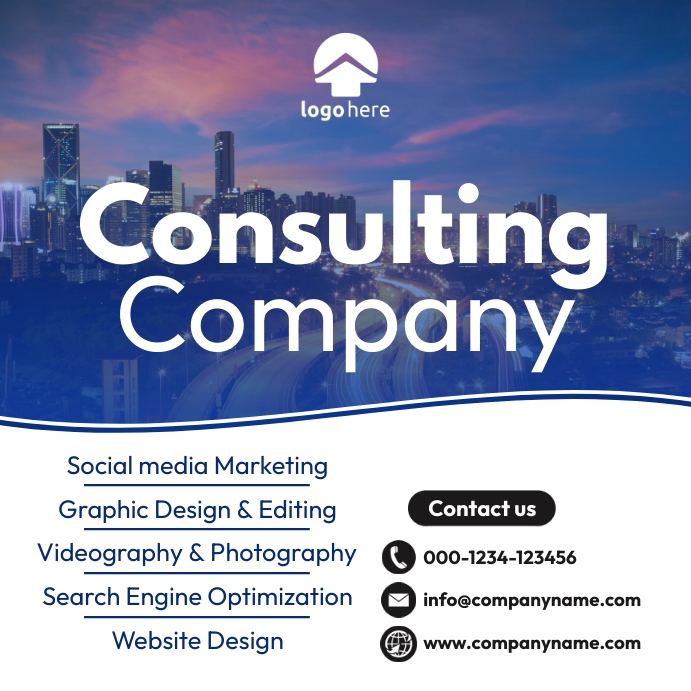 consulting company flyer Template | PosterMyWall