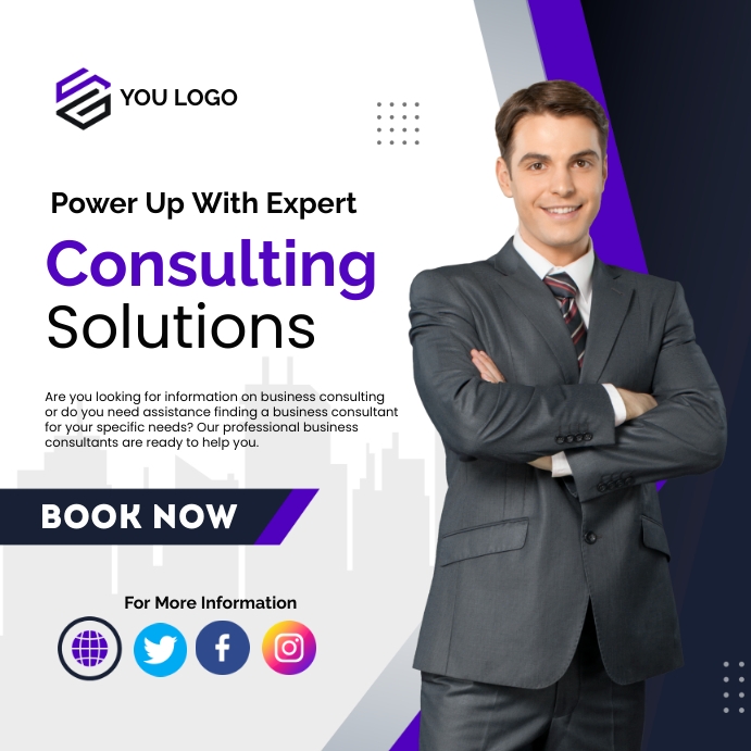 Copy of CONSULTING SOLUTIONS | PosterMyWall