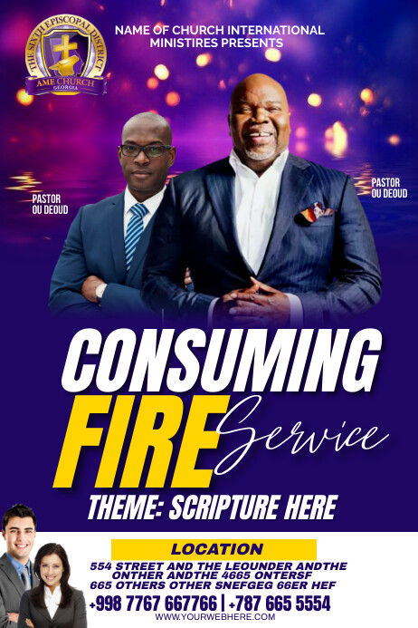 Plantilla de consuming fire | PosterMyWall