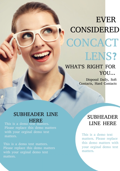 Contact Lens Template | PosterMyWall