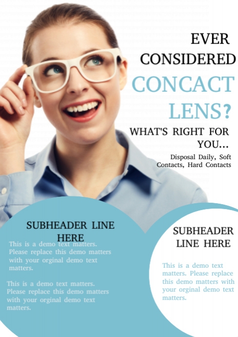 Copy of Contact Lens | PosterMyWall