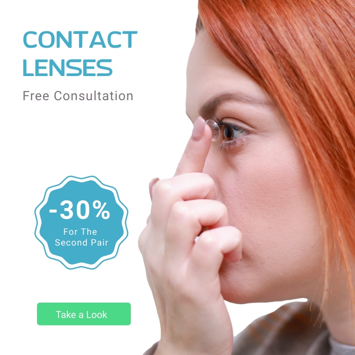 Copy of Contact Lenses Banner | PosterMyWall