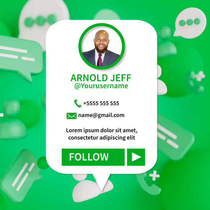 Contact me on whatsapp social media banner Template | PosterMyWall