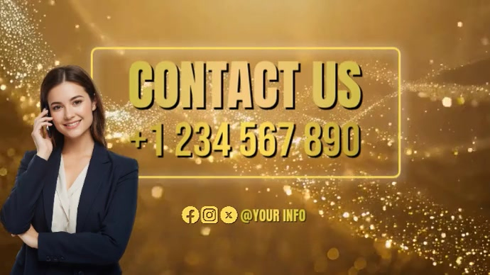 Contact Us, Lower Third, Contact Session Digital Display (16:9 ...