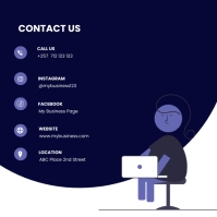 Contact Us Instagram Post Template | PosterMyWall