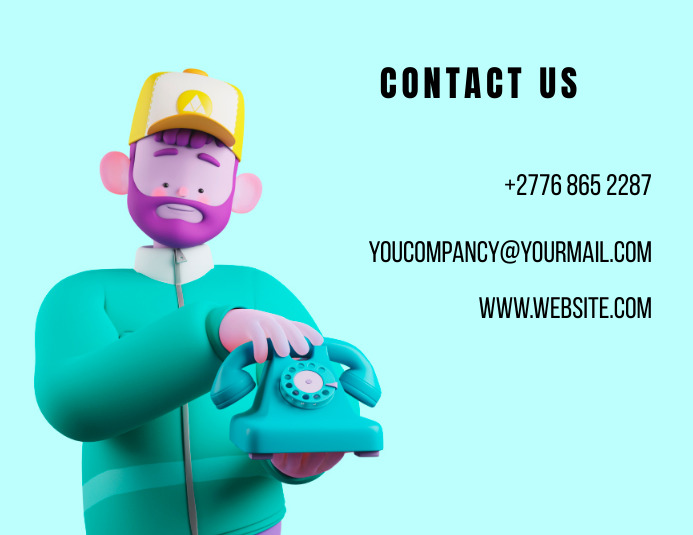 Contact us Template | PosterMyWall