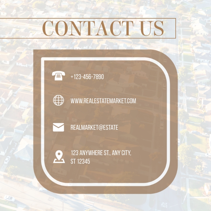 Contact Us for Home Sale Template | PosterMyWall
