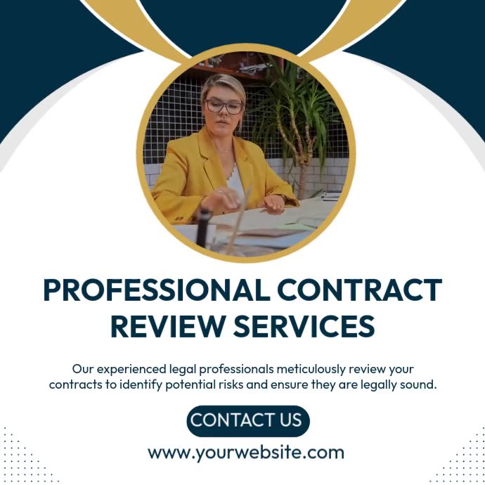 Contract Review Services Template | PosterMyWall