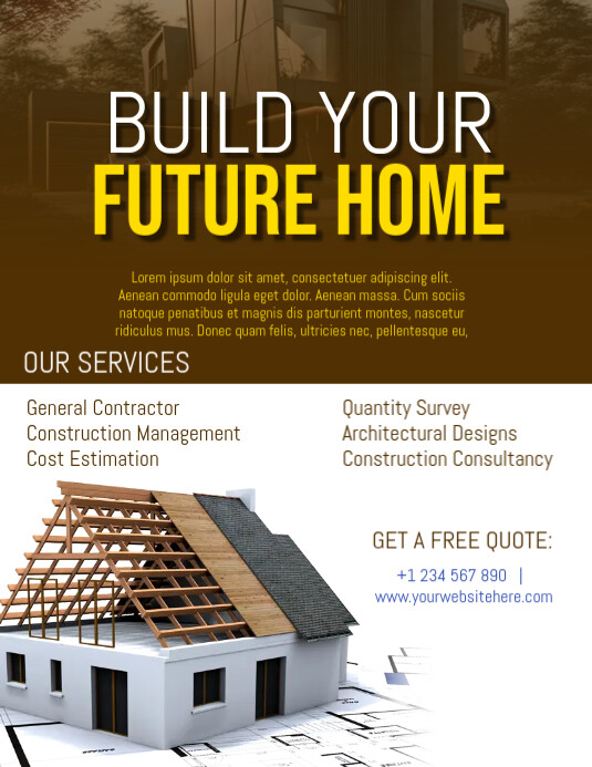 Modèle contractor flyer | PosterMyWall