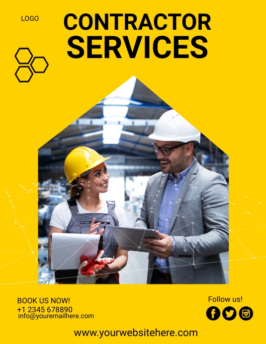 contractor services Template | PosterMyWall