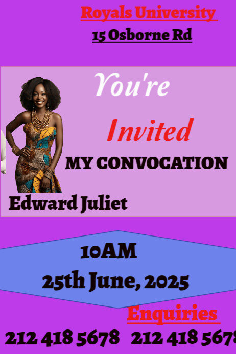 Convocation Template | PosterMyWall