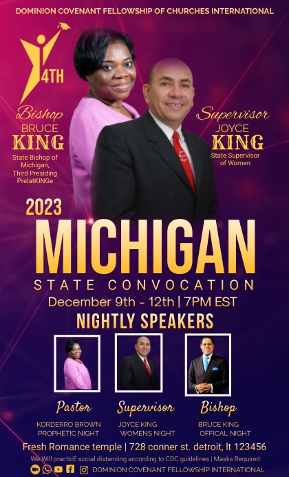 Copy of Convocation Flyer , church service ,cogic hol | PosterMyWall