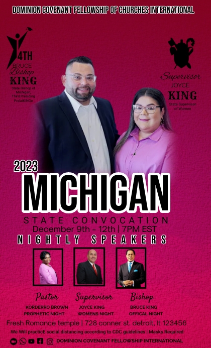 Copy of Convocation Flyer , church service ,cogic hol | PosterMyWall