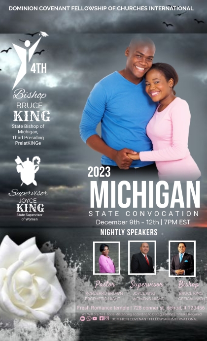 Convocation Flyer , church service ,cogic hol Template | PosterMyWall